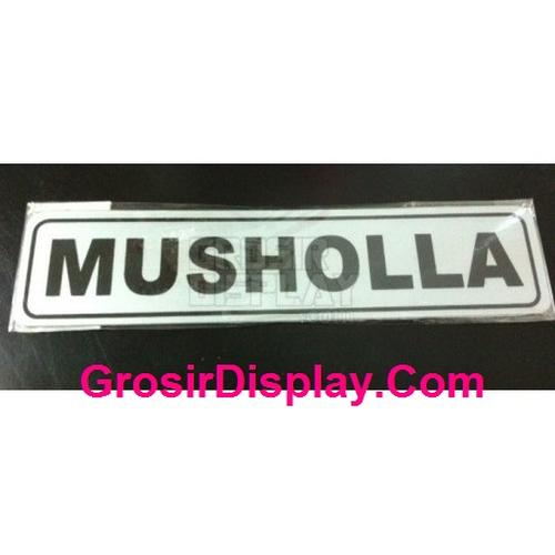 Jual Stiker Tempel Display Tulisan Musholla (Mushola Sticker) - Kab ...