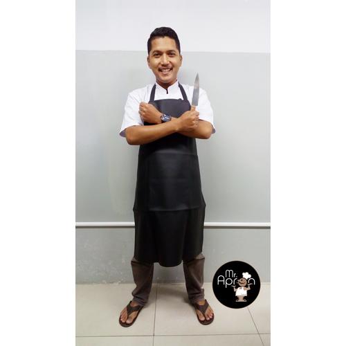 Jual Apron / Celemek PVC (Synthetic Leather) - Hitam - Kota Bekasi - Mr ...