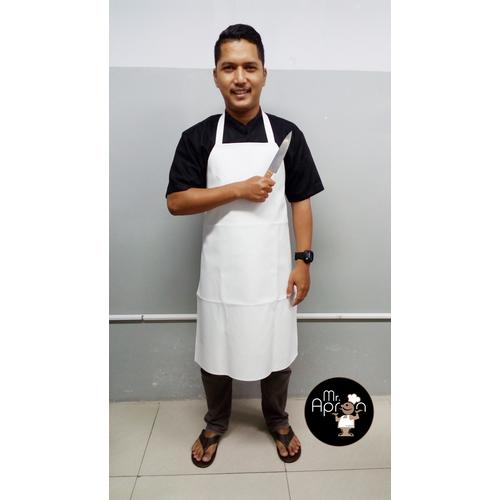 Jual Apron / Celemek PVC (Synthetic Leather) - Putih - Kota Bekasi - Mr ...