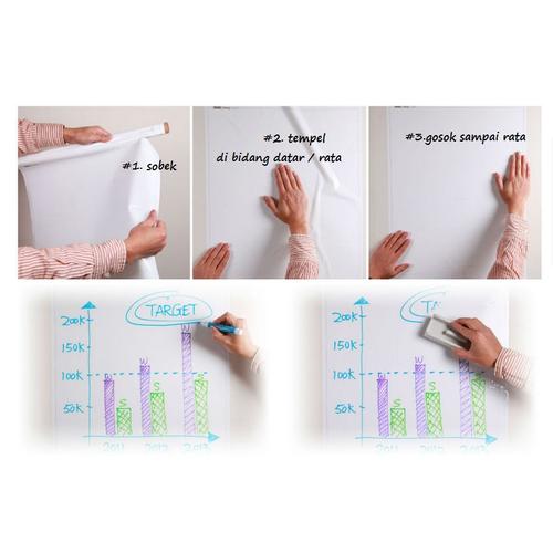 Jual Papan Tulis / WhiteBoard Bentuk Kertas Portable - Tidak Perlu Di ...