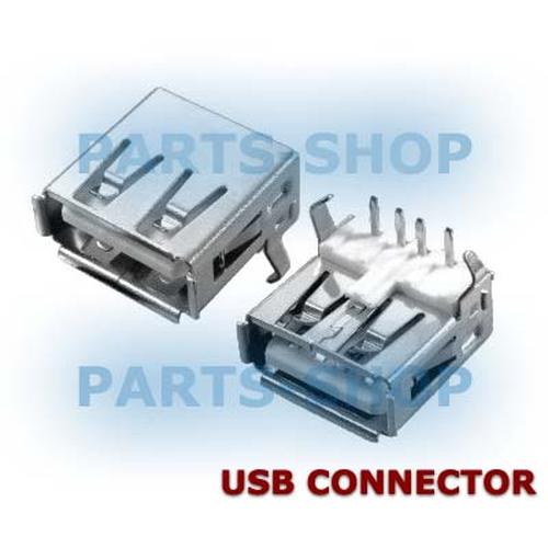 Jual USB connector Socket Female type A konektor 4 pin nempel pcb ...