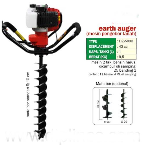 Jual Mesin Bor Tanah Sumur strauss pile Earth Auger MS-430 + Drill 150M ...