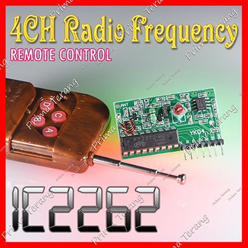 Jual 4 Channel RF Remote Control Wireless IC2262 2272 2262 4CH - Kota ...