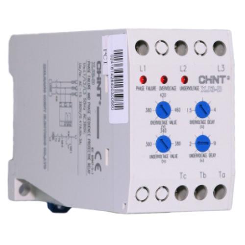 Jual Chint XJ3-D Phase Failure Relay Over / Under Voltage Protector ...