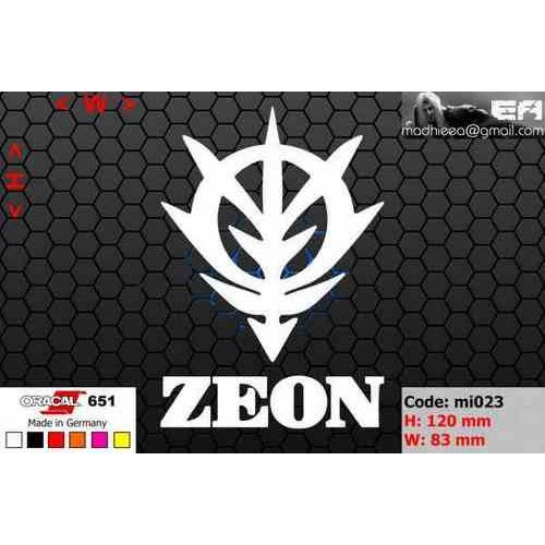 Jual ea cutting sticker / decal Code: mi023 ( zeon ) - Jakarta Timur ...
