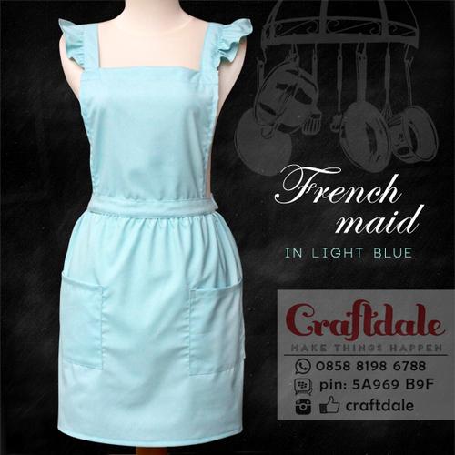 Jual Apron/celemek French maid style - biru muda - Jakarta Barat ...