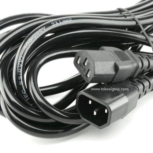 Jual KABEL POWER 5mtr C13-C14 CPU MONITOR 3x1mm WEBSONG - Jakarta Barat ...