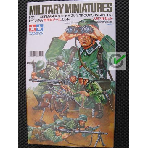 Jual Model Kit Tamiya 1/35 - German Machine Gun Troops Infantry - 7 fig ...
