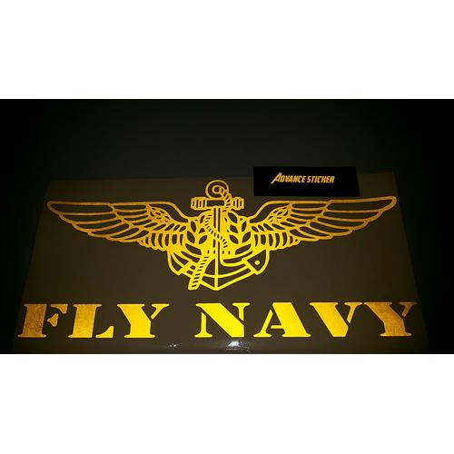 Jual (stiker) sticker mobil fly navy logo - Kab. Sidoarjo - advance ...