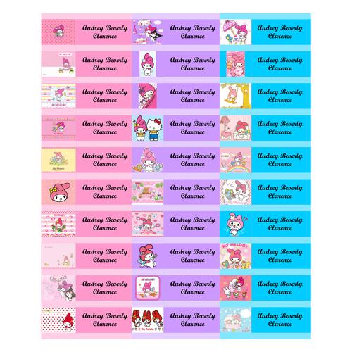 Jual My Melody - Sticker Label Nama Karakter - Jakarta Utara - Angels Kitty Olshop | Tokopedia
