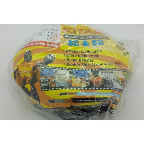 Jual Kabel antena TV tanpa booster Kitani 5C, panjang 10M Merk KITANI - Jakarta Pusat ...