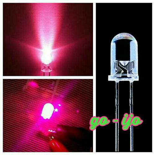 Jual Lampu LED 5mm / LED 5 mm PINK / Merah Muda Super Bright - Kota ...