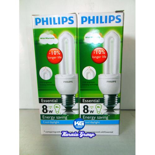 Jual LAMPU PLC PHILIPS 8 WATT ESSENSIAL PUTIH COOL DAY LIGHT , MURAH ...
