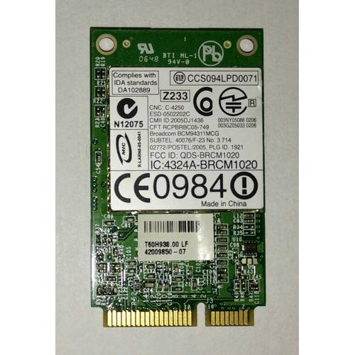 Jual Dell Wireless Mini PCI DW 1390 (Broadcom 4311) - Kab. Garut ...