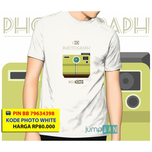 Jual Kaos Oblong Print DTG Cotton Combed 24S kode photo - Kota ...