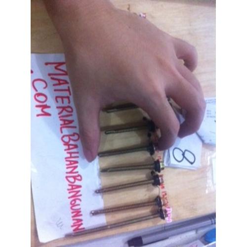 Jual paku mur roofing atap asbes baja ringan 5,5 cm diameter kepala 1,2 ...