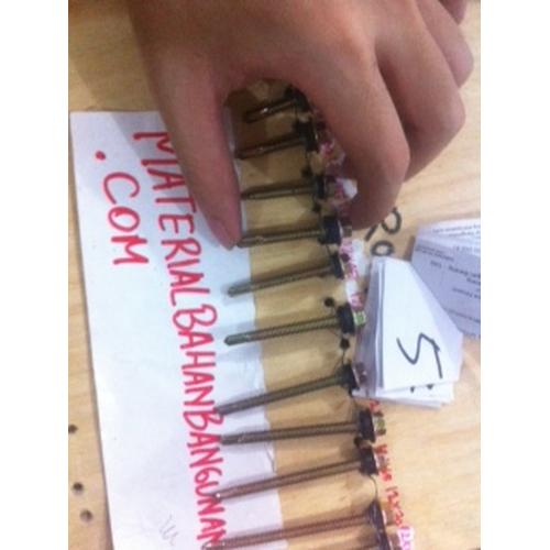 Jual paku mur roofing atap asbes baja ringan 4 cm diameter kepala 1,2 ...