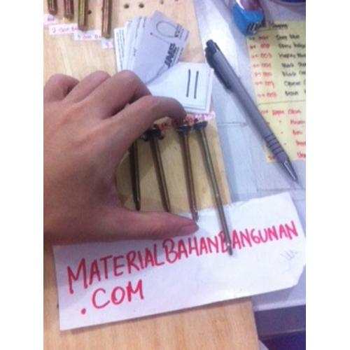 Jual paku mur roofing atap asbes baja ringan 7 cm diameter kepala 1,2 ...