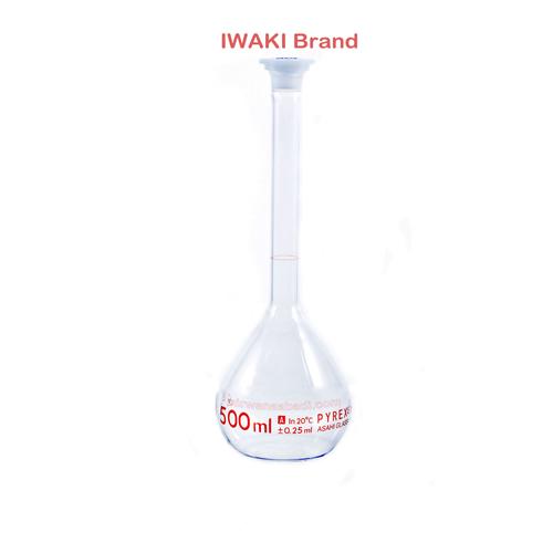 Jual IWAKI.5645-500. Labu Ukur Clear 500ml PP Stopper | Volumetric Flask - Kota Surabaya ...