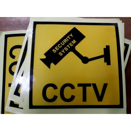 Promo Sticker CCTV Dummy 11x11 - Kota Malang - LIVOTECH | Tokopedia