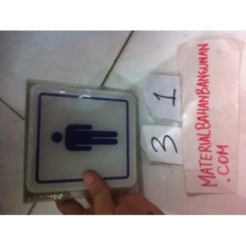Jual tanda kamar mandi wc sign toilet sign tanda laki laki male jual 1 ...