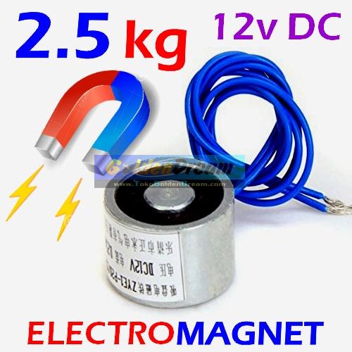 Jual Electromagnet Angkat Beban 2.5kg 12V DC Elektro Magnet Daya ...