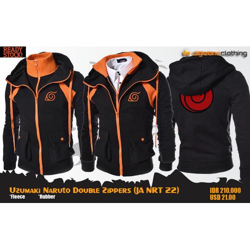 Jual Uzumaki Naruto Double Zippers Jacket (Jaket Anime Naruto) - Kota ...