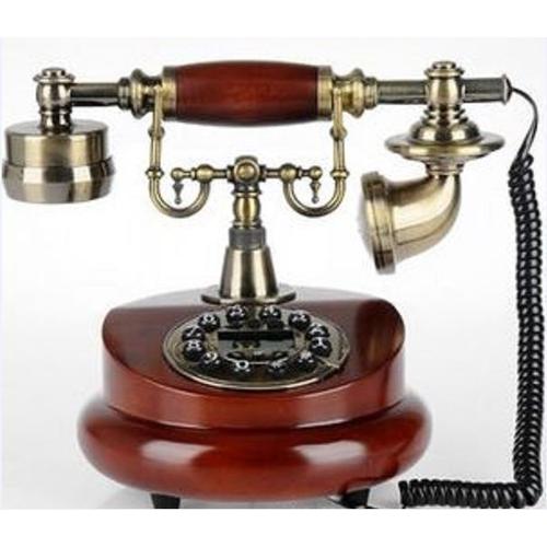 Jual Telepon rumah kabel model klasik KAYU telp antik cocok u/kado ...