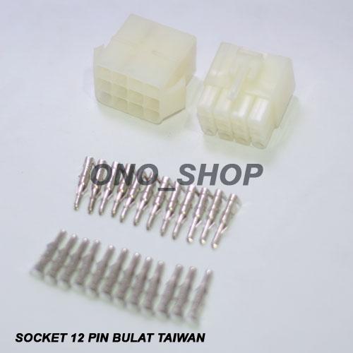 Jual Socket 12 Pin Bulat (Taiwan) - Jakarta Barat - ONO SHOP | Tokopedia