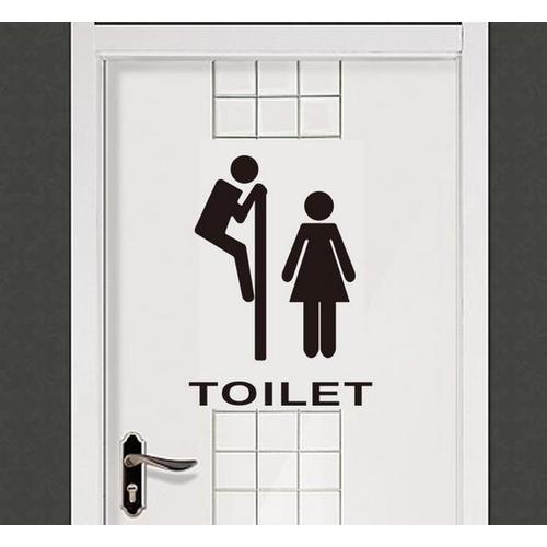 Jual Stiker Dinding / Toilet Motif Gambar Cowok Mengintip Cewek - Kota ...