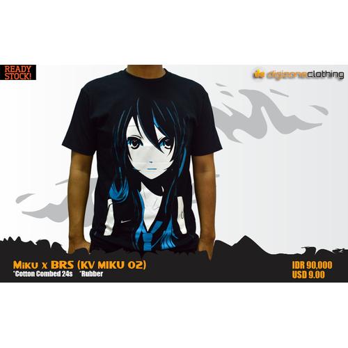 Jual Miku x BRS T-shirt (Kaos Vocaloid) Hatsune Miku - KV MIKU 02 ...