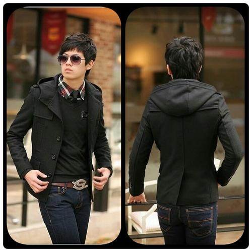 Jual Jas Blazer Pria Korea Winter Young Black - Kota Bandung ...