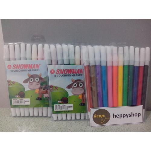 Jual Spidol Snowman 12 Warna - Jakarta Pusat - Heppyshop Heppyshop ...