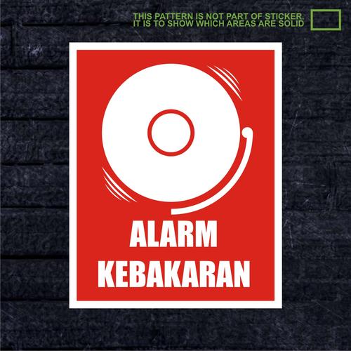 Jual WSKPC070 Sticker K3 Safety Sign Warning Sign Alarm Kebakaran ...