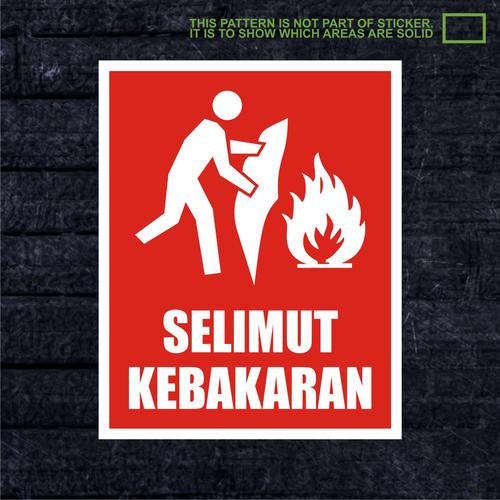 Jual WSKPC069 Sticker K3 Safety Sign Warning Sign Selimut Kebakaran ...
