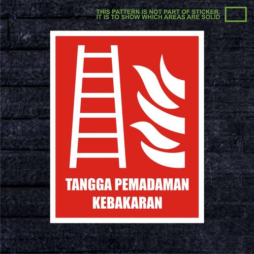 Jual WSKPC074 Sticker K3 Safety Sign Warning Sign Tangga Pemadam ...