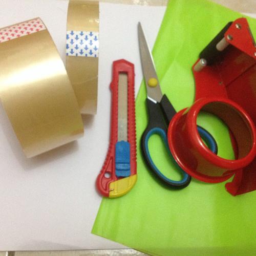 Jual Paket packing lengkap gunting cutter lakban tape dispenser metal ...