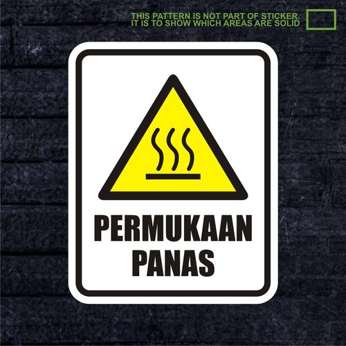 Jual WSKPC129 Sticker K3 Safety Sign Warning Sign Permukaan Panas ...