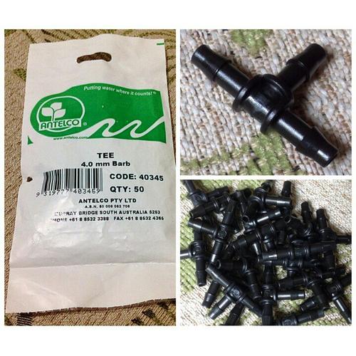 Jual Micro Tee / T Selang PE dia 5mm (ID 4mm, OD 5mm) utk Fertigasi ...