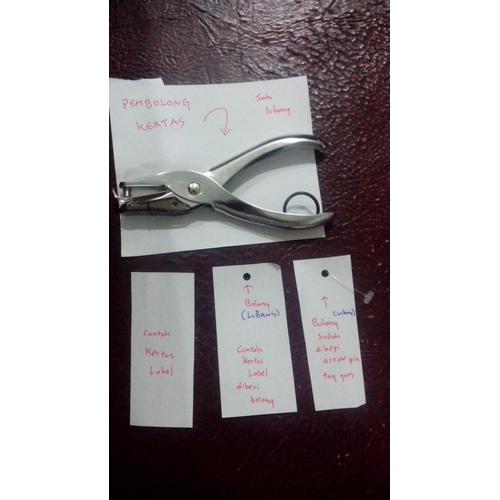 Jual Pembolong Kertas | PUNCH untuk label lalu dipakai arrow pin Tag ...