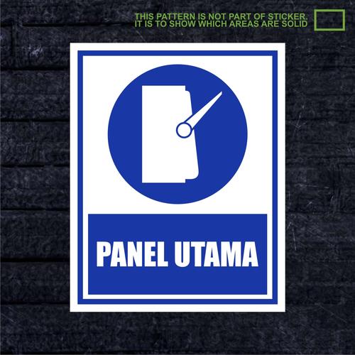 Jual WSKPC136 Sticker K3 Safety Sign Warning Sign Panel Utama - Kota ...