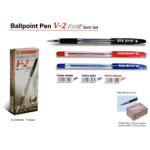 Jual snowman v-2 fine - Kota Surabaya - Sentral Stationery | Tokopedia