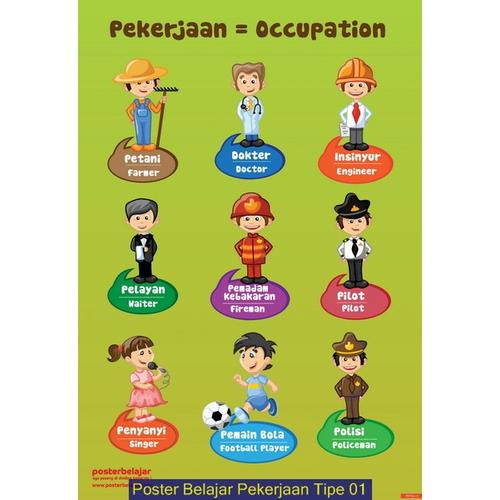 Jual Poster Belajar Pekerjaan Tipe 01 - Tipe 04 - Kota Serang - Toko ...