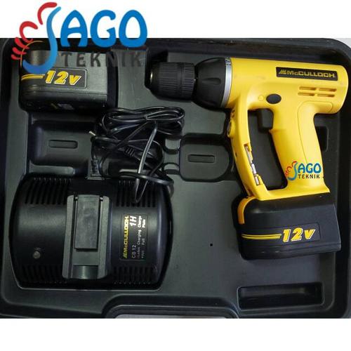 Jual Mesin Bor Cordless 12 Volt McCULLOCH / Mesin Bor Obeng tanpa Kabel ...