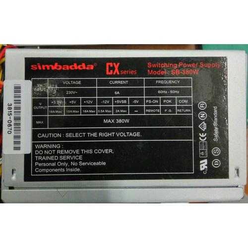 Jual Psu simbadda mini itx 380watt oem - Jakarta Pusat - TOKOSALIM | Tokopedia