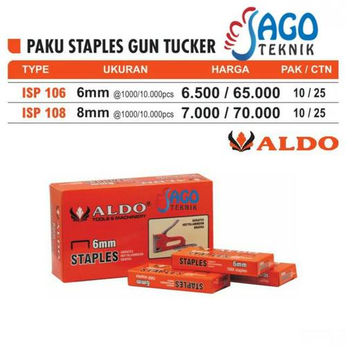 Jual Paku Staples Gun Tucker / Staple Gun / Stapler Gun 6mm - Kota ...