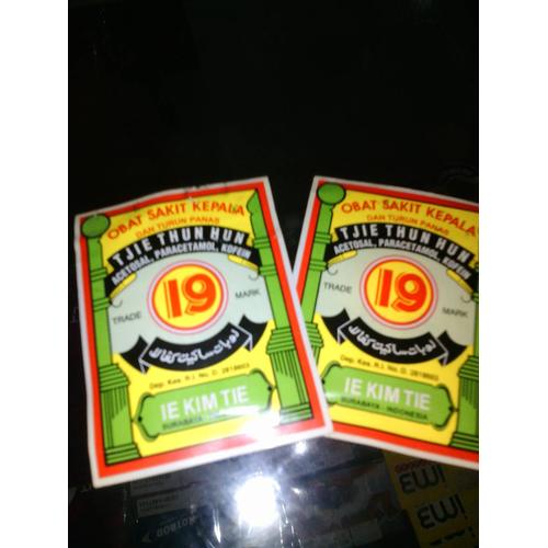Jual Obat Sakit Kepala Cap 19 Obat Tradisional Obat Puyer 19 - Kota ...