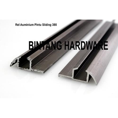 Jual Rel Aluminium Pintu Sliding 380 Untuk Lemari Pintu Geser Cabinet ...