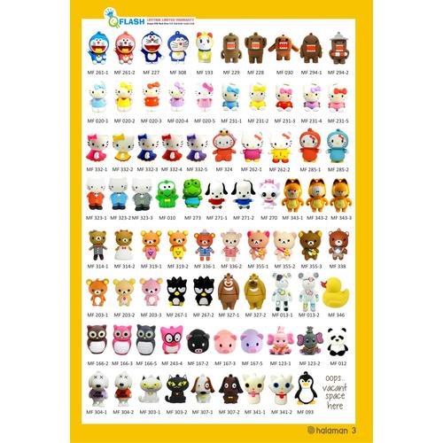 Jual FLASHDISK UNIK ANEKA BONEKA KARAKTER LUCU 8 GB MURAH - Jakarta ...