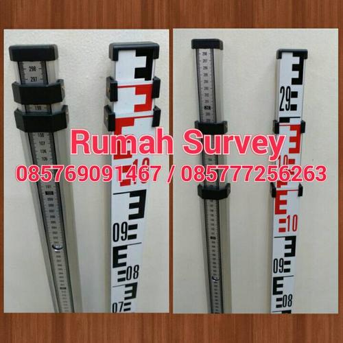 Jual RAMBU UKUR 3M / BAK UKUR / LEVELLING STAFF 3 M + Nivo - Jakarta ...